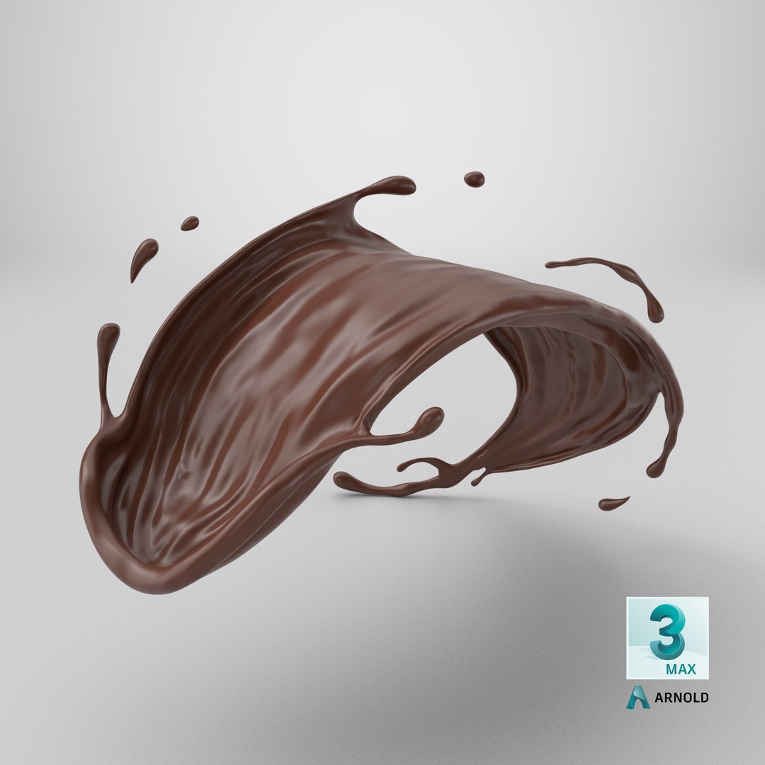 Free 3D Model Chocolate Splash Free 002 - TurboSquid 2271807