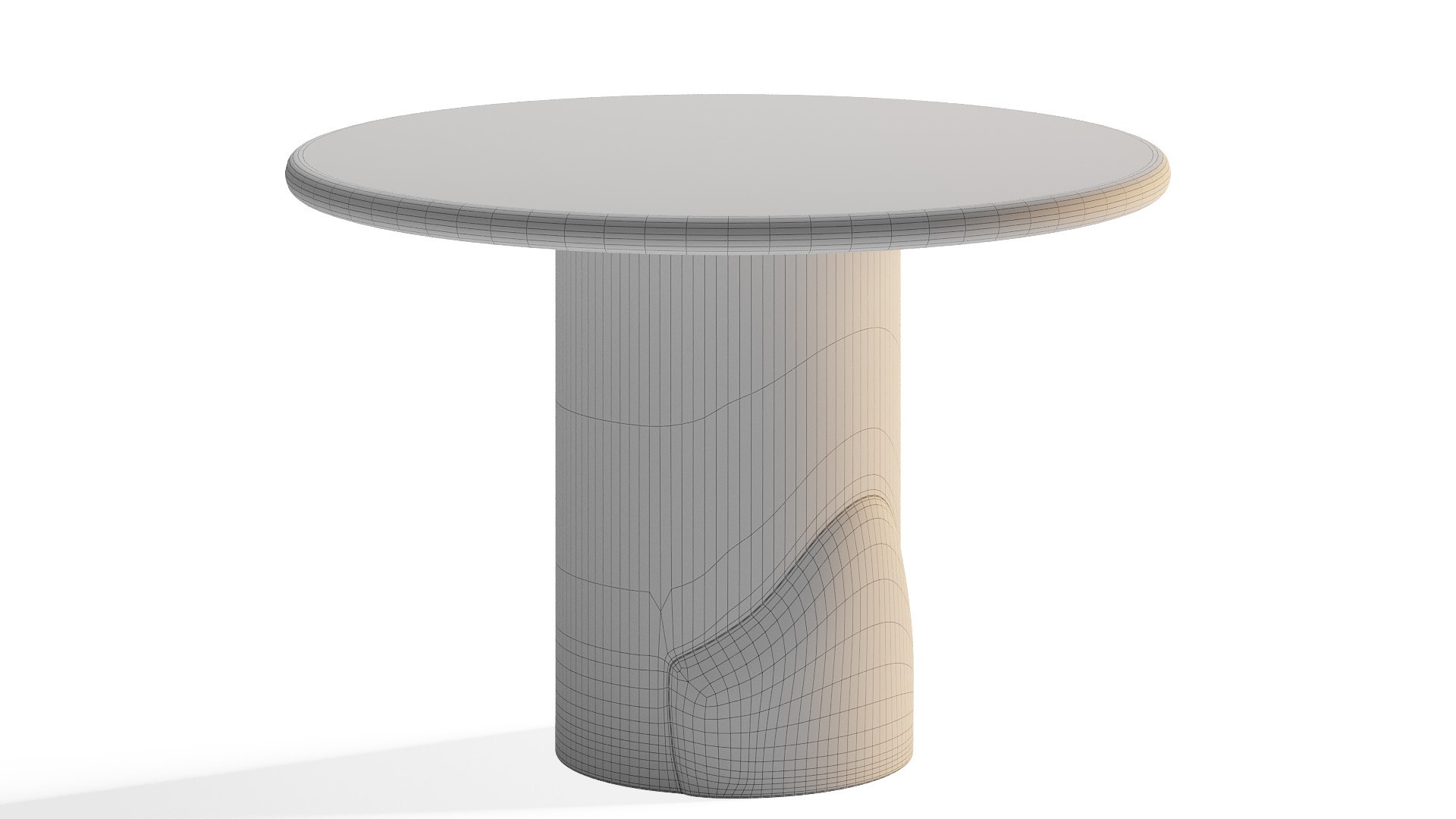Round Stone Table 3D - TurboSquid 2091992