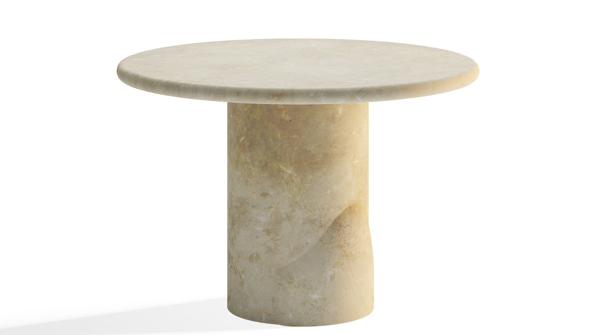 Round Stone Table 3D - TurboSquid 2091992