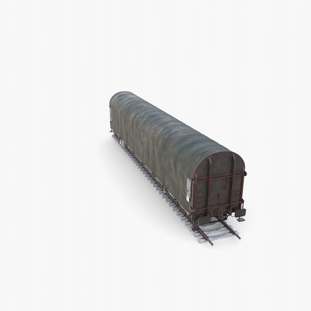 CFR Sliding Tarp Rail Car V2 3D Model - TurboSquid 2261918