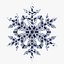 snowflake snow flake 3d model