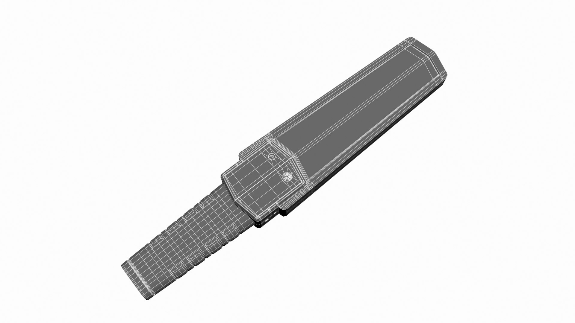 Hand-held Security Metal Detector Model - TurboSquid 1430293