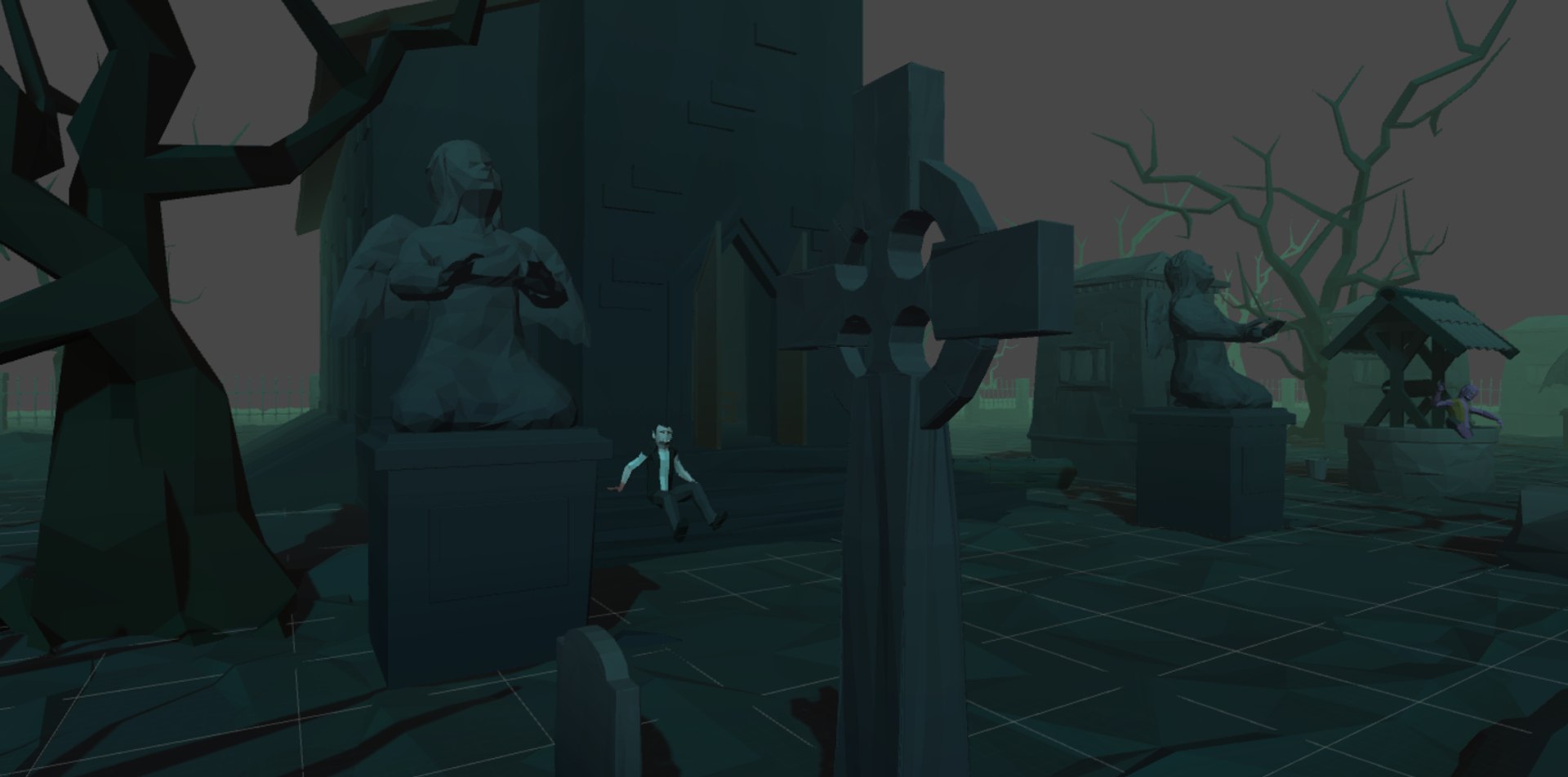 3D Vr World - Cemetery Model - TurboSquid 1434943