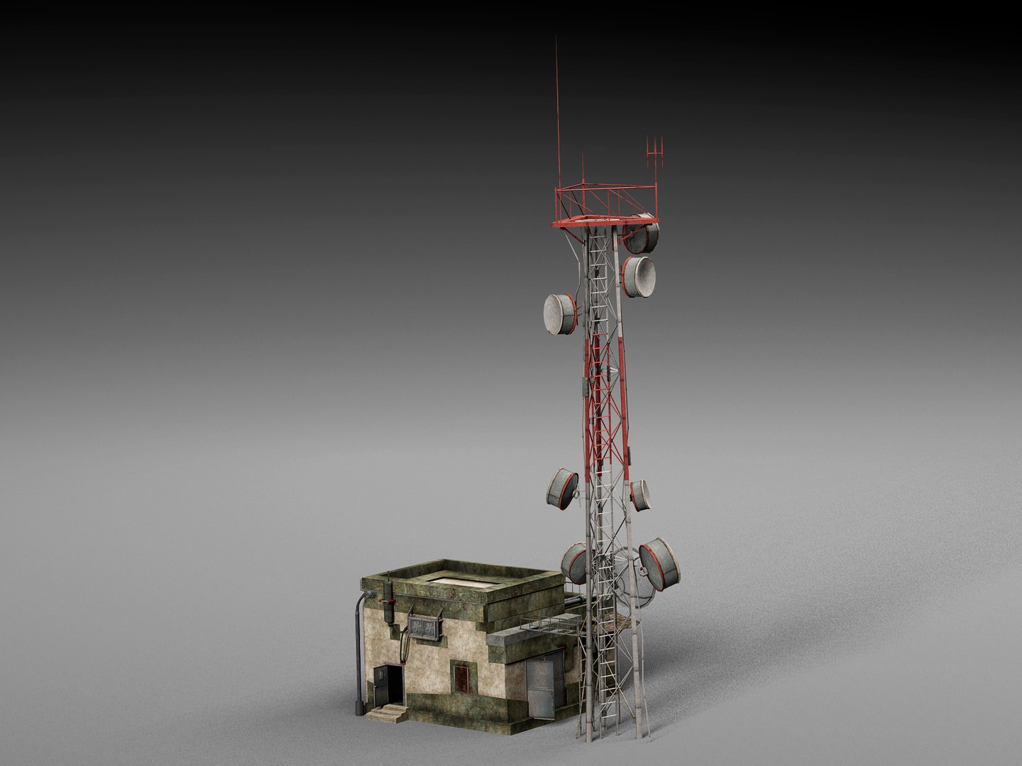 3D Radio Station - TurboSquid 1247181