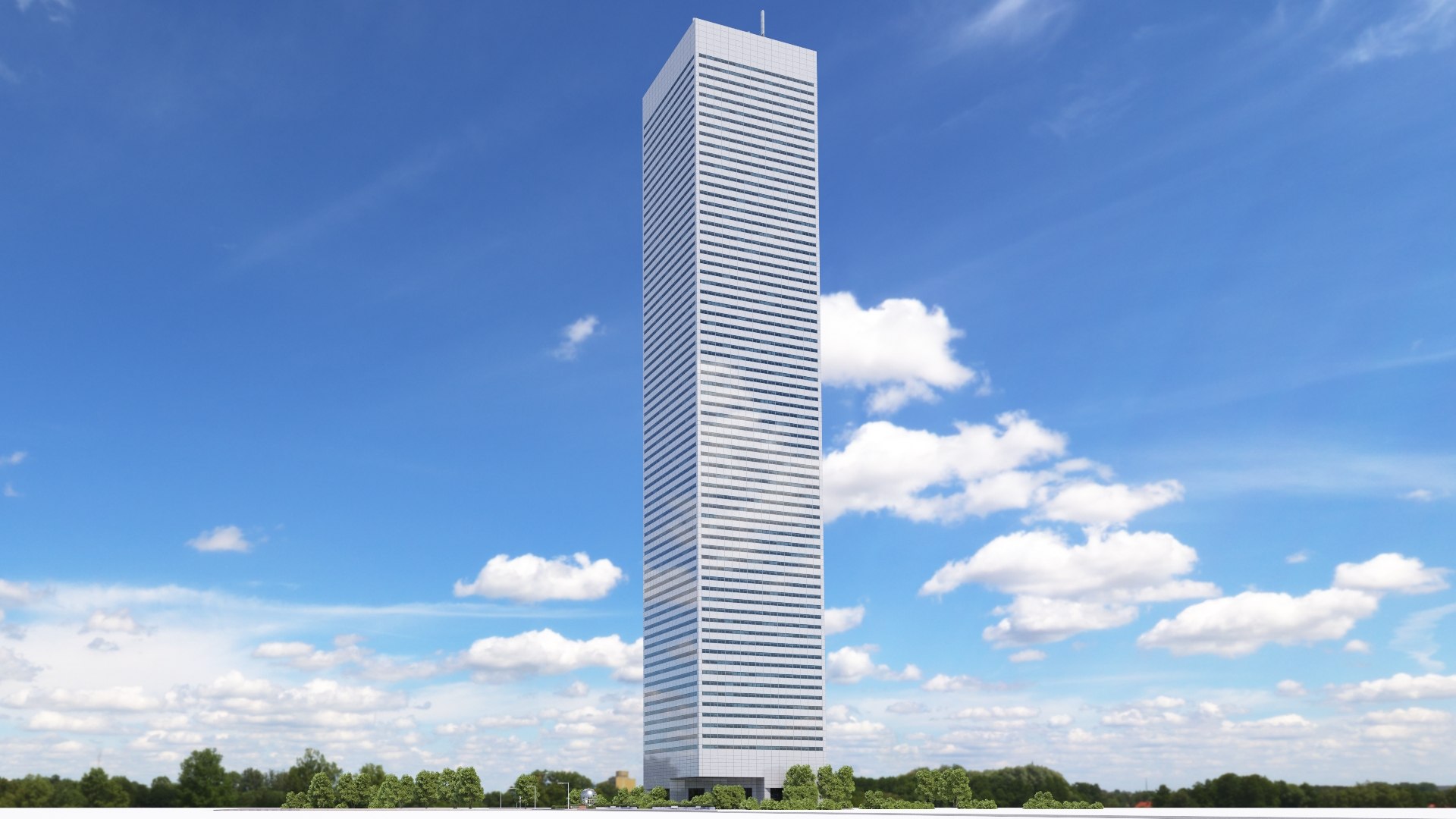 First Canadian Place V5 Lowpoly 3D Model - TurboSquid 1789264