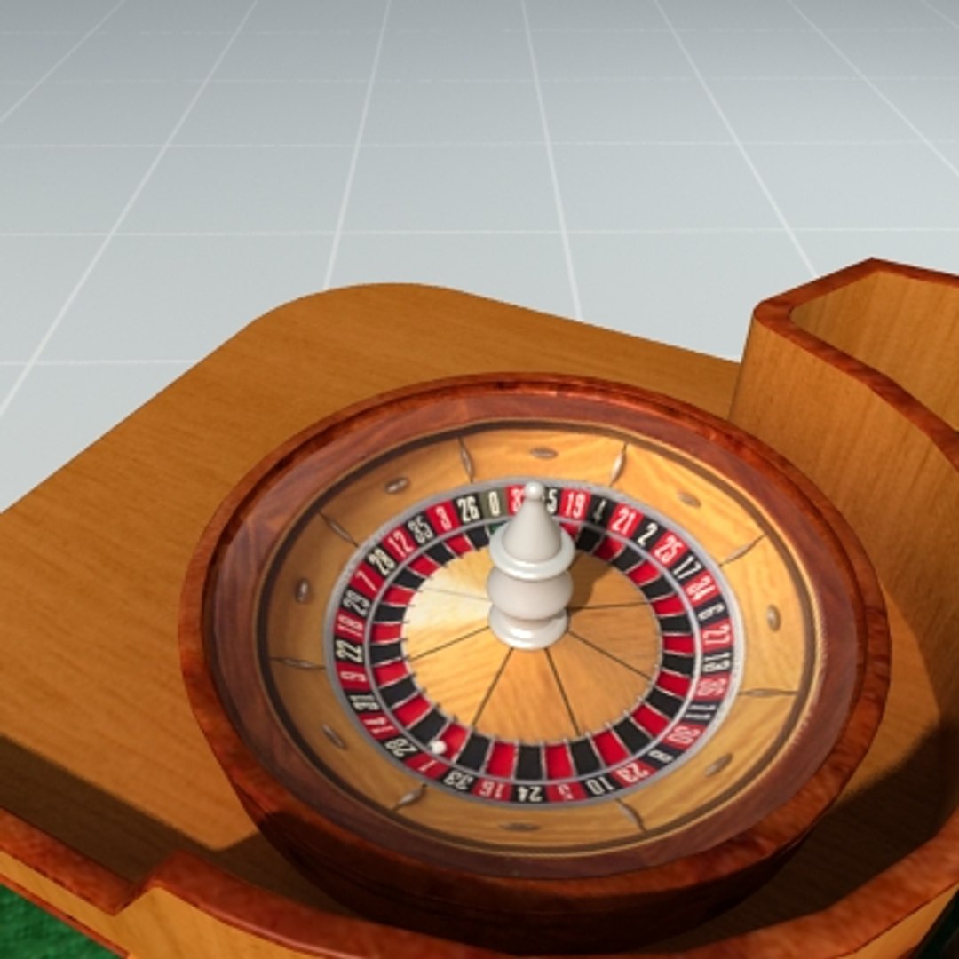3d model of roulette table casino