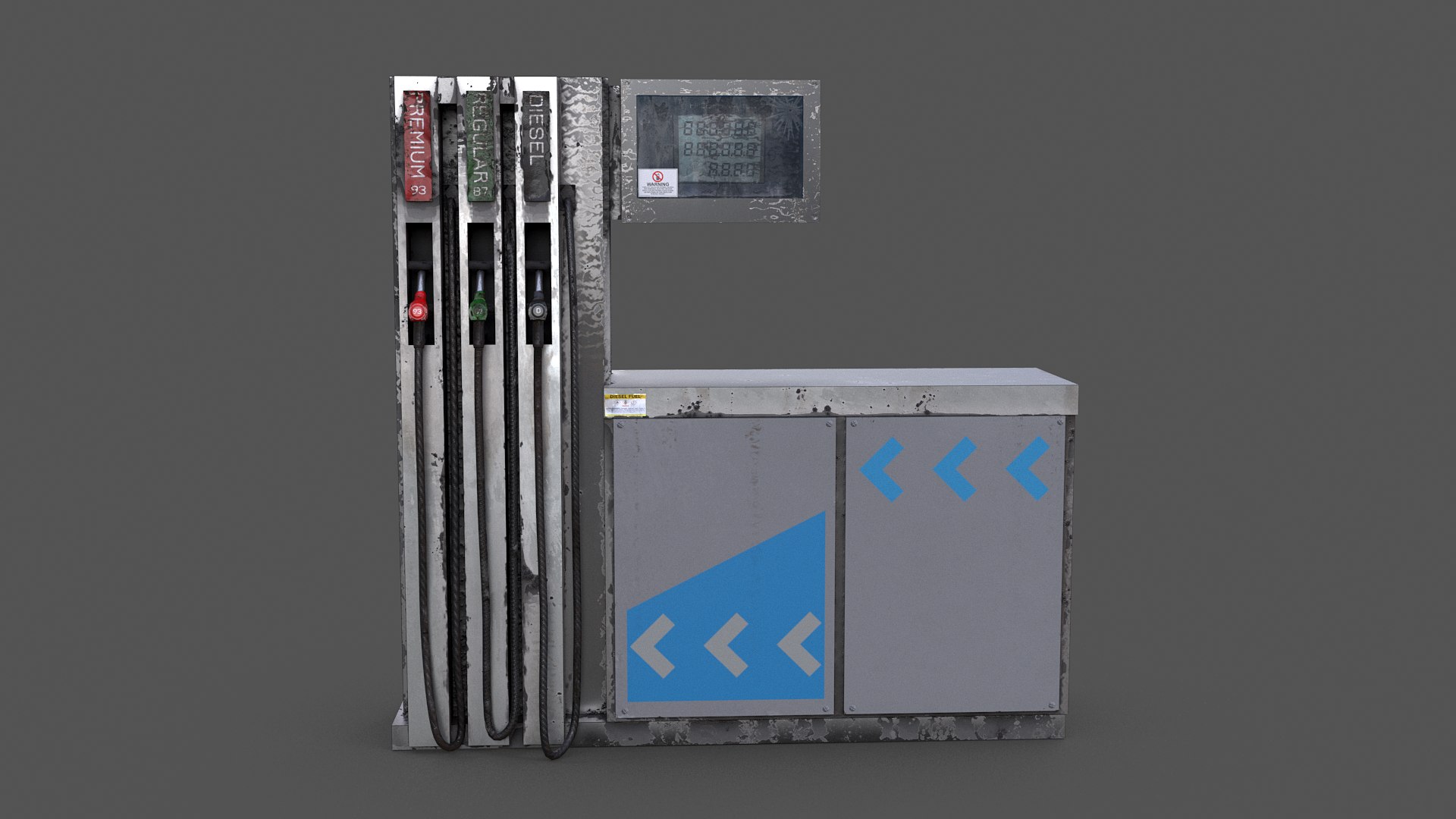 Petrol Pump 3d Model