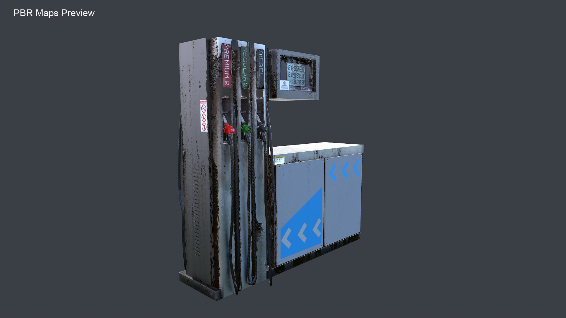 Petrol Pump 3d Model