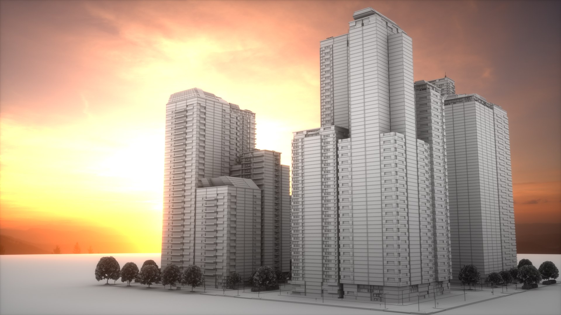 3D City Block Type B04 - TurboSquid 2092334