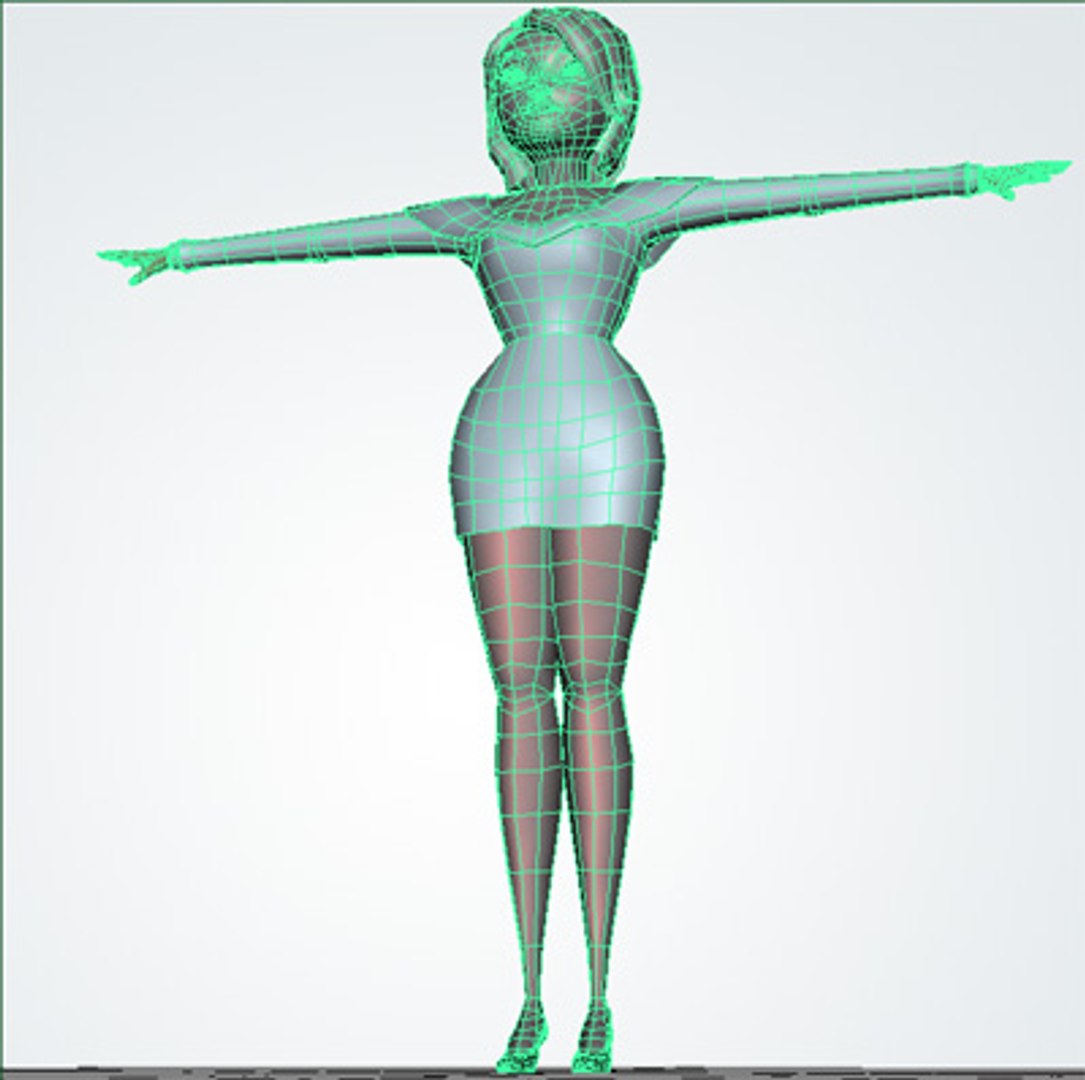 Character Human Female 3d Model