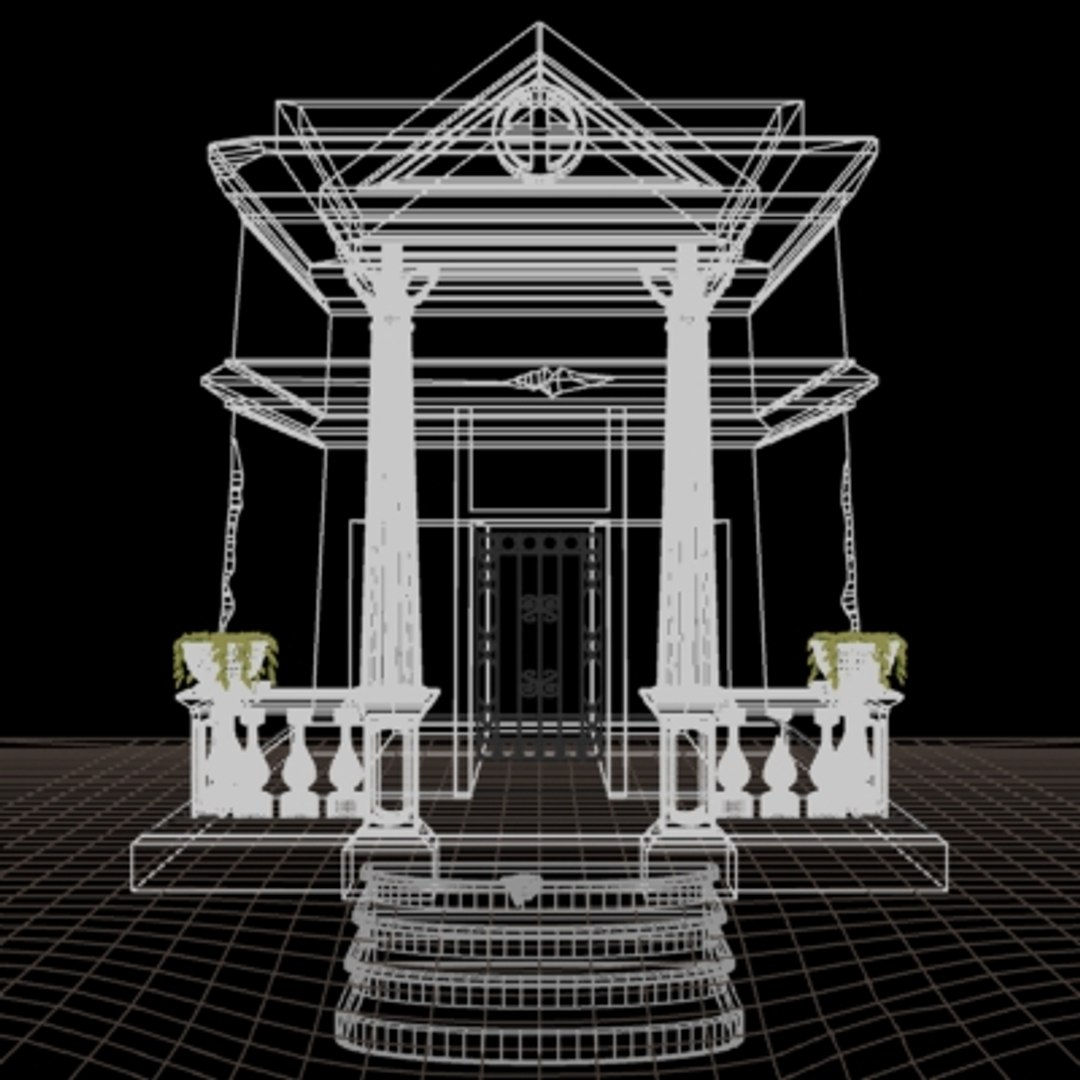 3d Model Crypt Graveyard