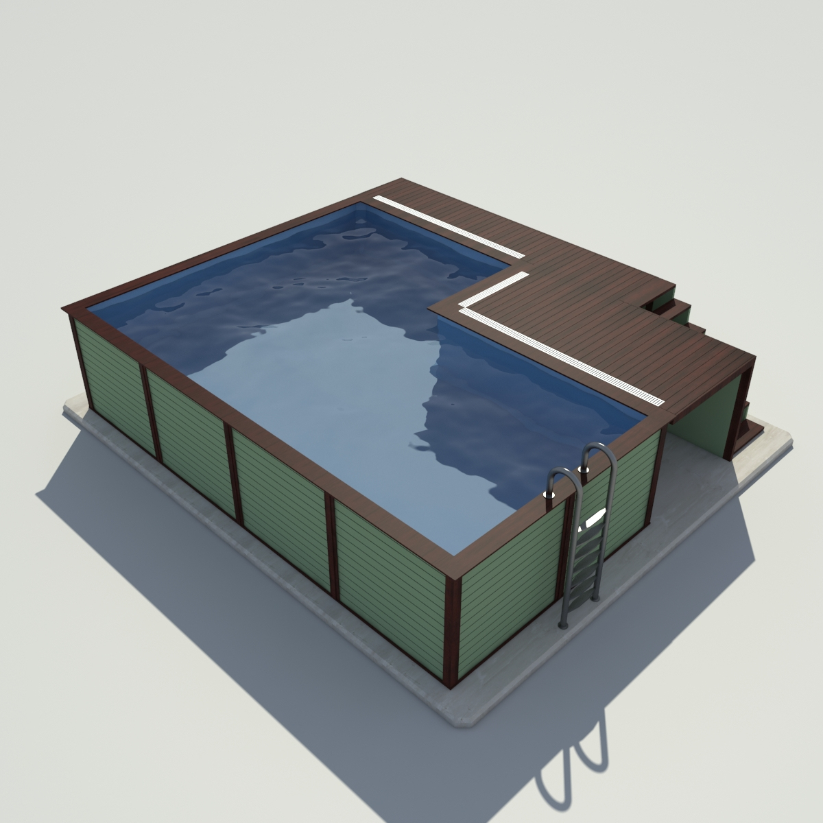 3D gardens pool - TurboSquid 1332660