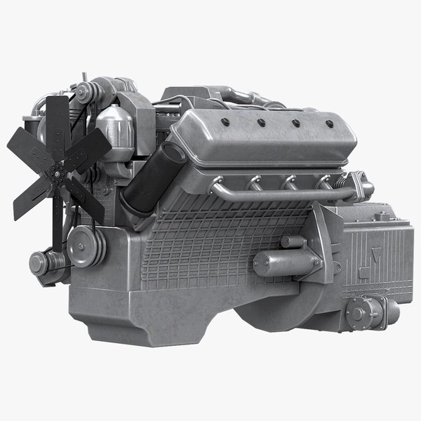 modelo 3d Motor diesel V8 YaMZ - TurboSquid 1262750