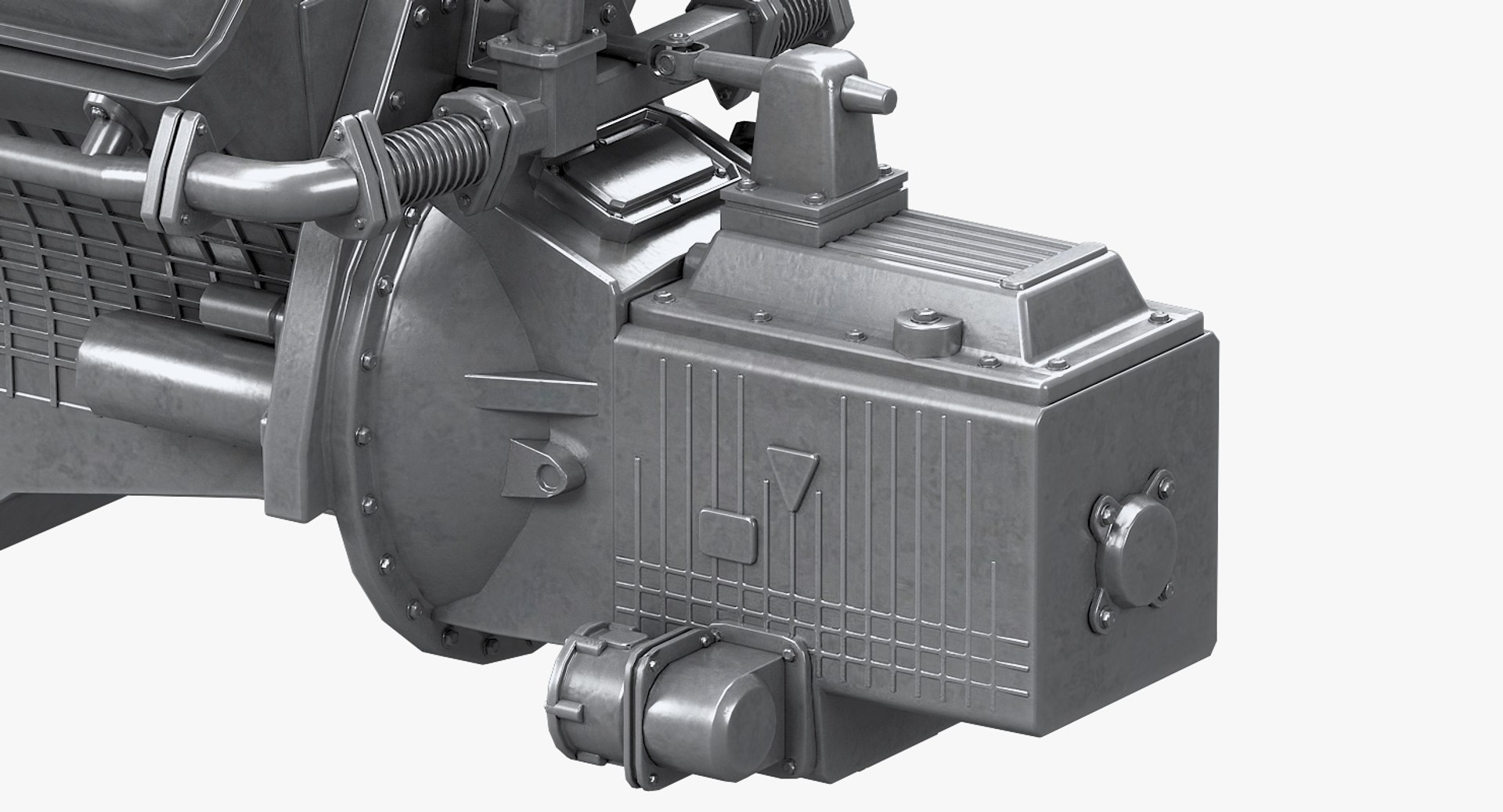 Diesel V8 Engine Yamz 3D Model - TurboSquid 1262750