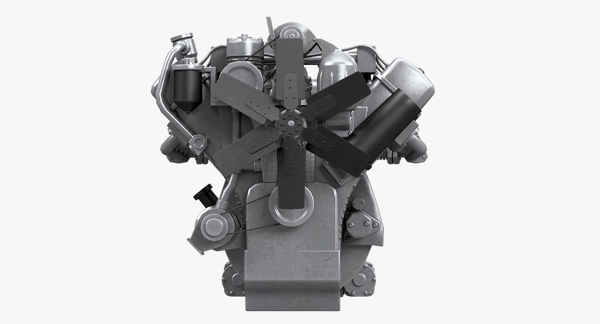 Diesel V8 Engine Yamz 3D Model - TurboSquid 1262750