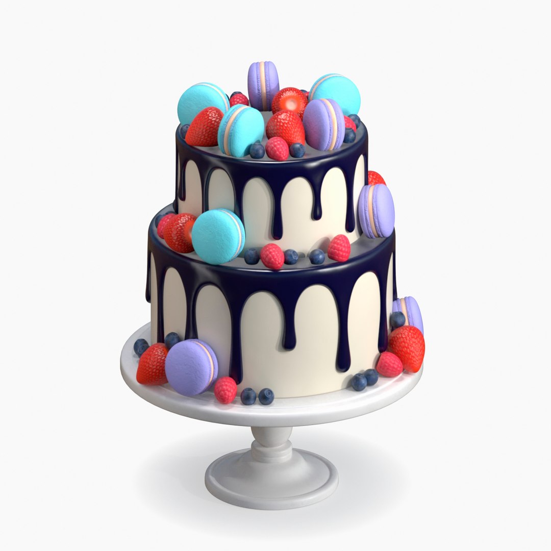 Cartoon Cake 3D - TurboSquid 2135101