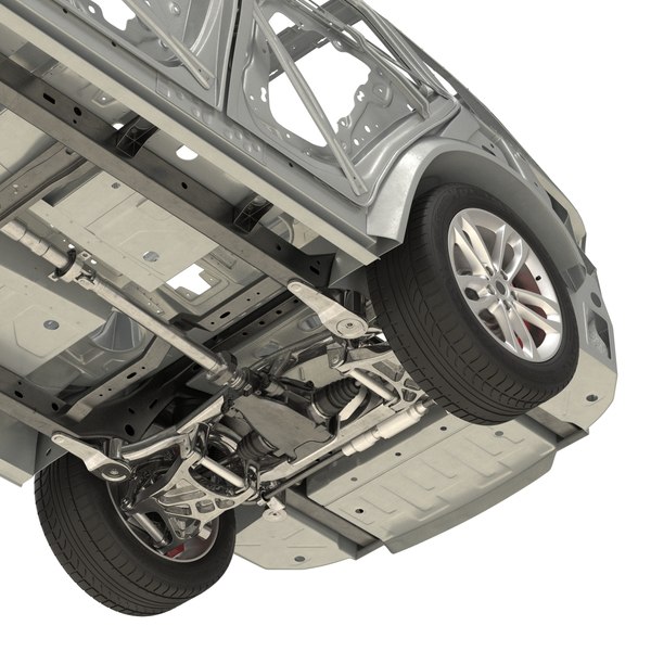 suv frame chassis rigged 3d max