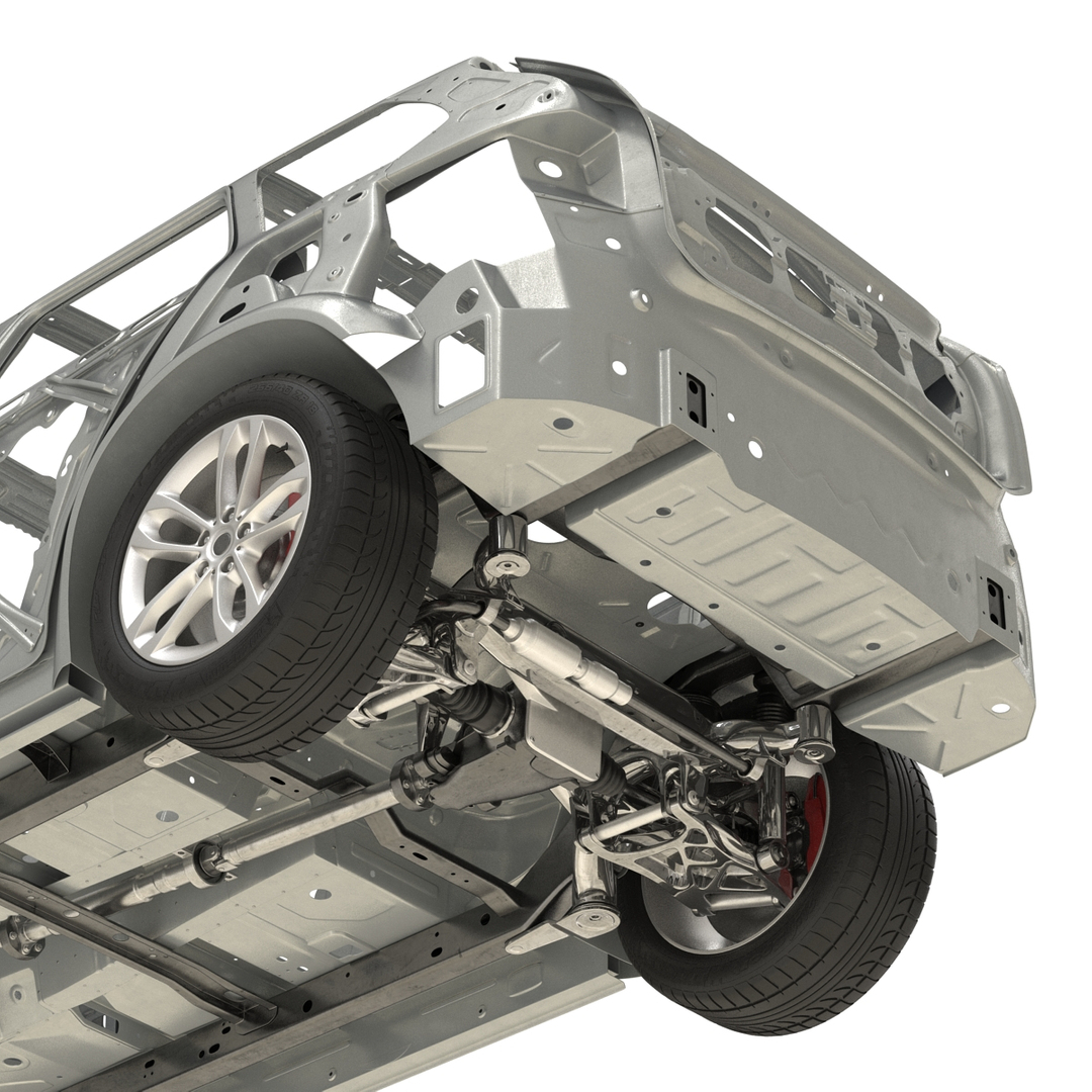 suv frame chassis rigged 3d max