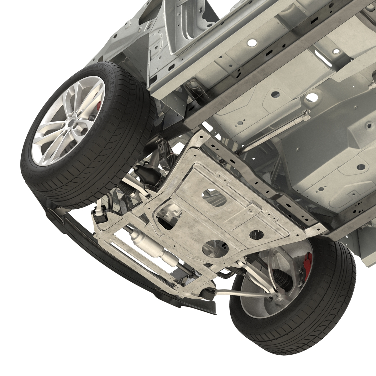 suv frame chassis rigged 3d max