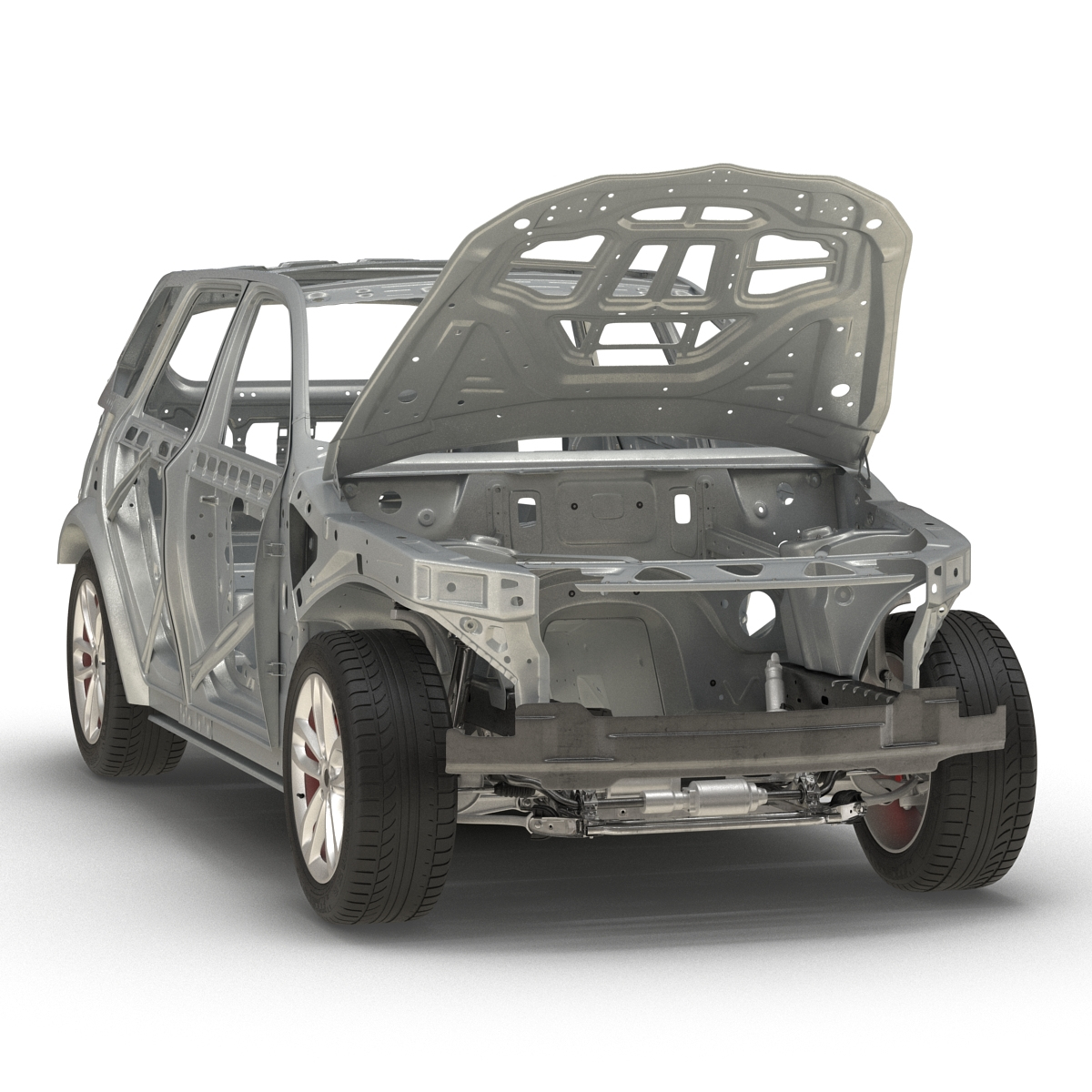 suv frame chassis rigged 3d max