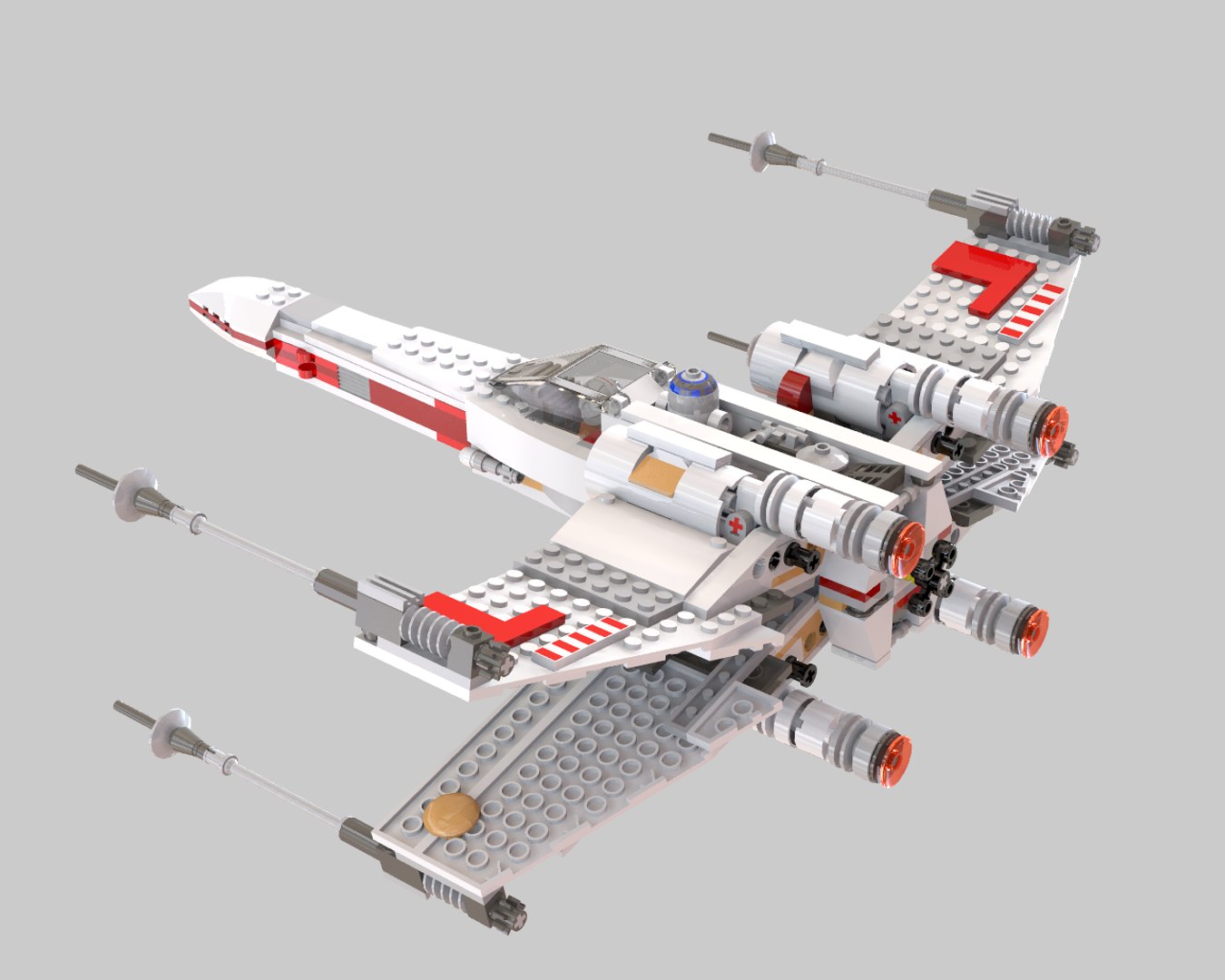 X-wing Starfighter Lego Dxf