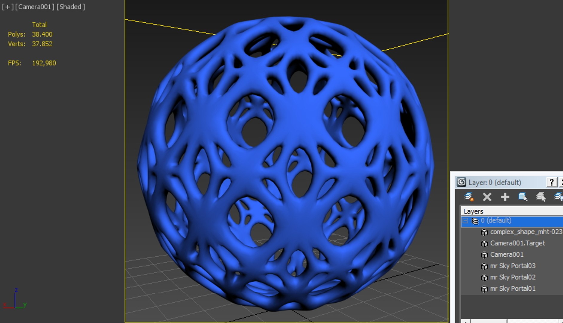 Complex Shape 3d Model