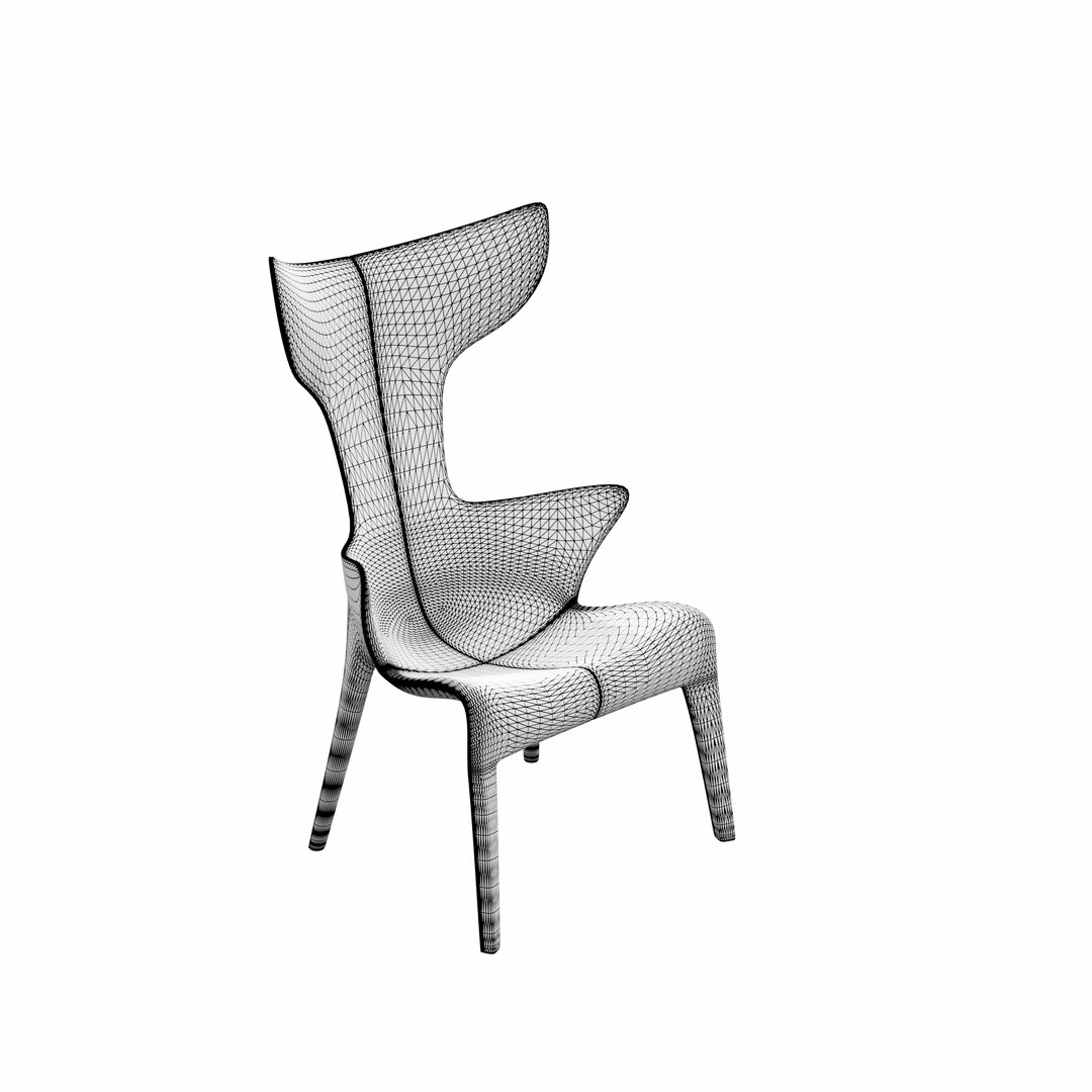 3D Armchair Lou Read Driade - TurboSquid 2214407