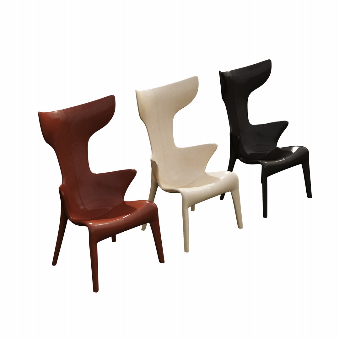 3D Armchair Lou Read Driade - TurboSquid 2214407