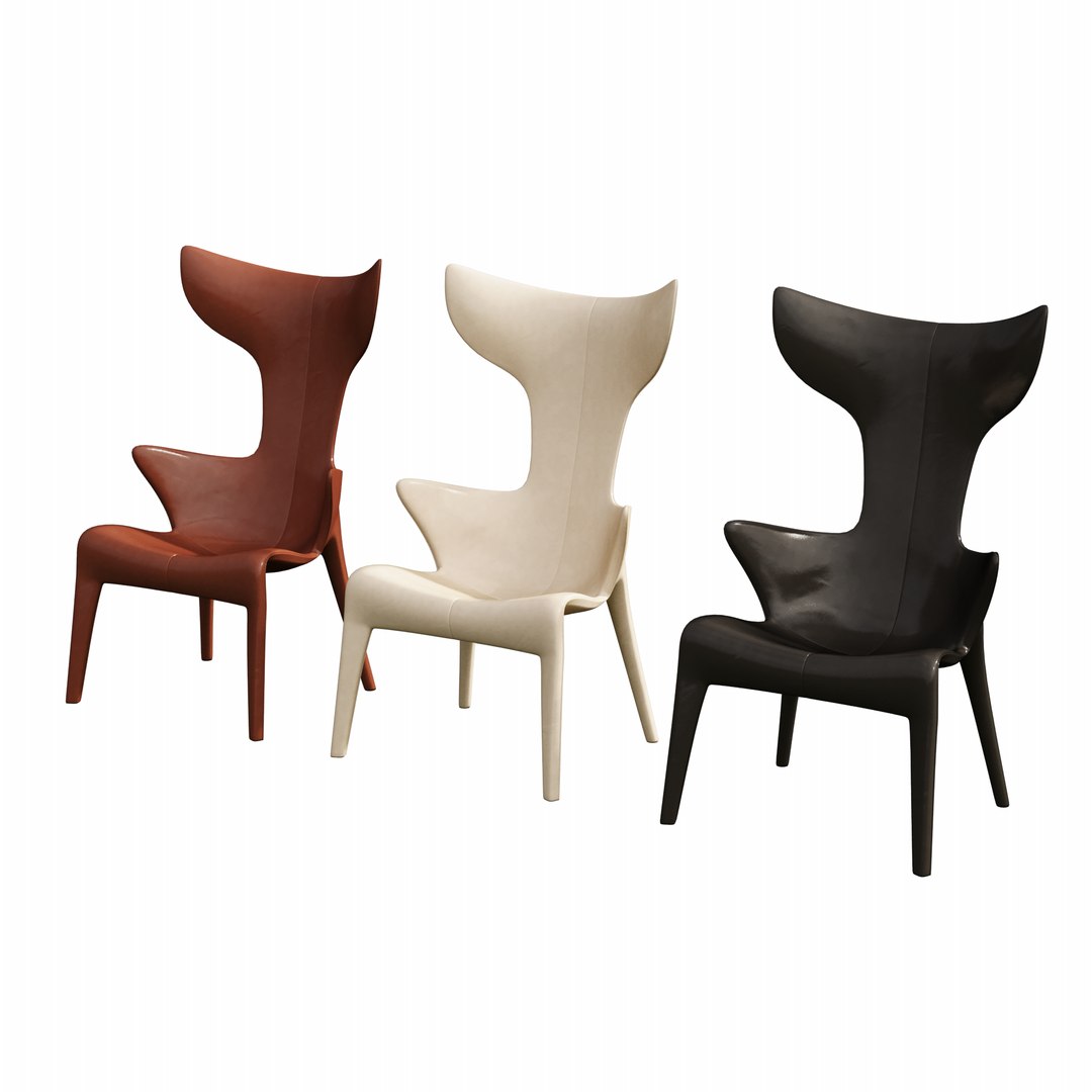 3D Armchair Lou Read Driade - TurboSquid 2214407