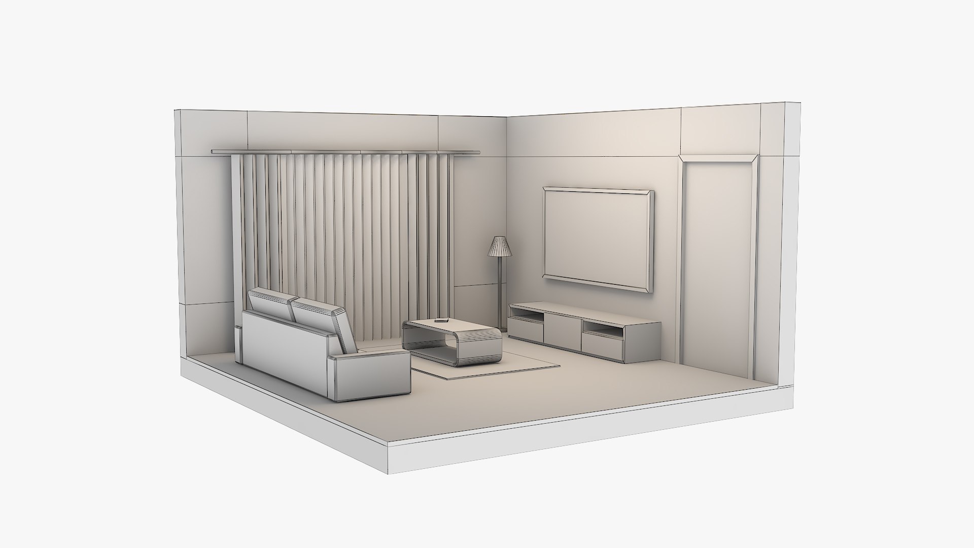 3D Cortoon Livingroom - TurboSquid 1957211