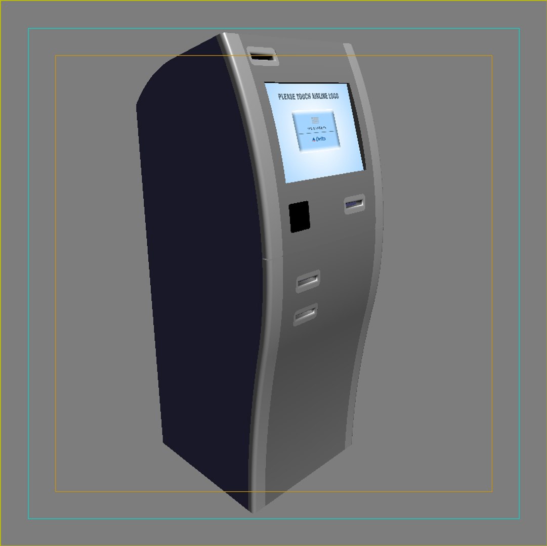 3d Model Self Service Kiosk