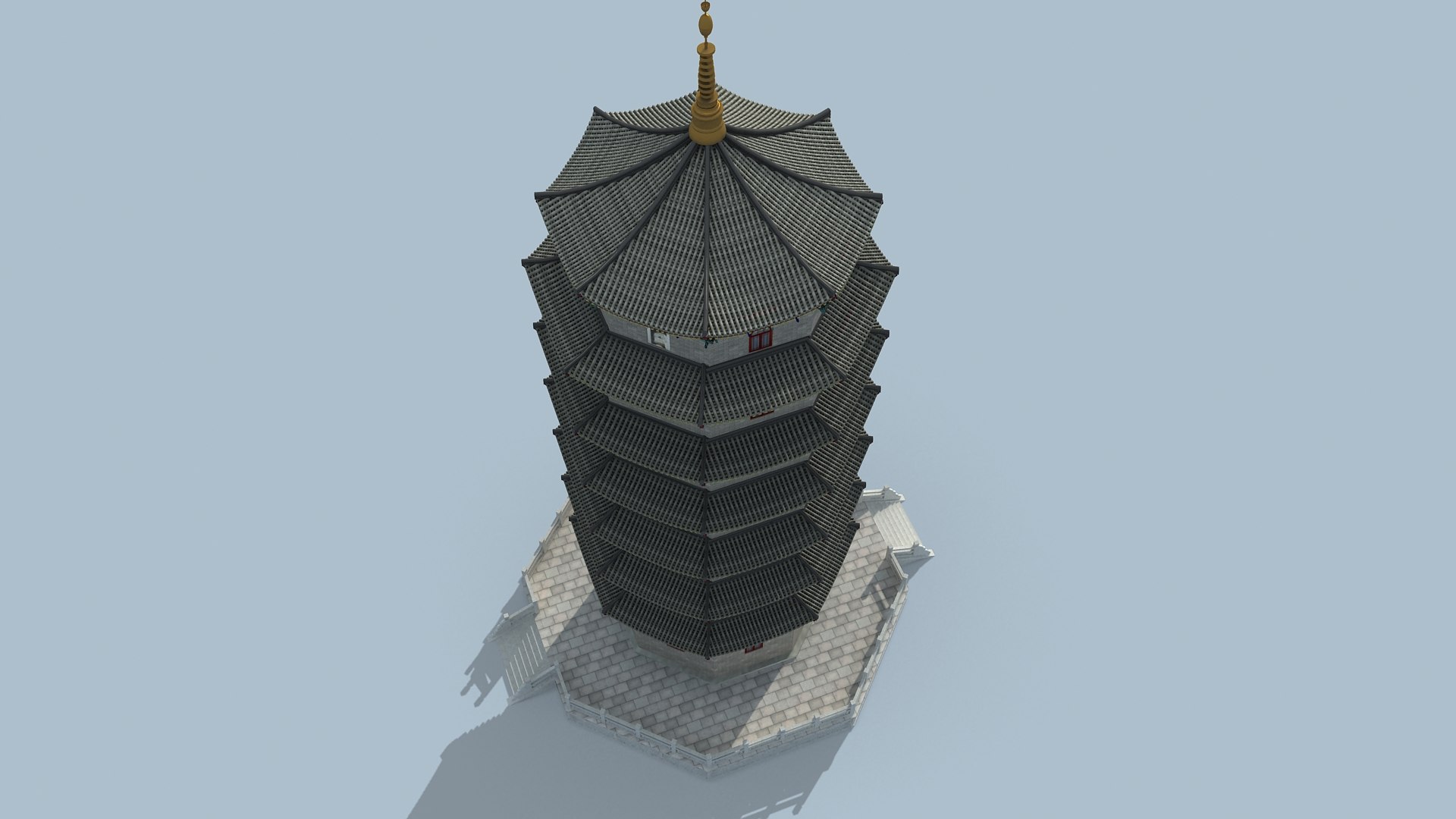 Chinese Pagodas 3D Model - TurboSquid 1703713