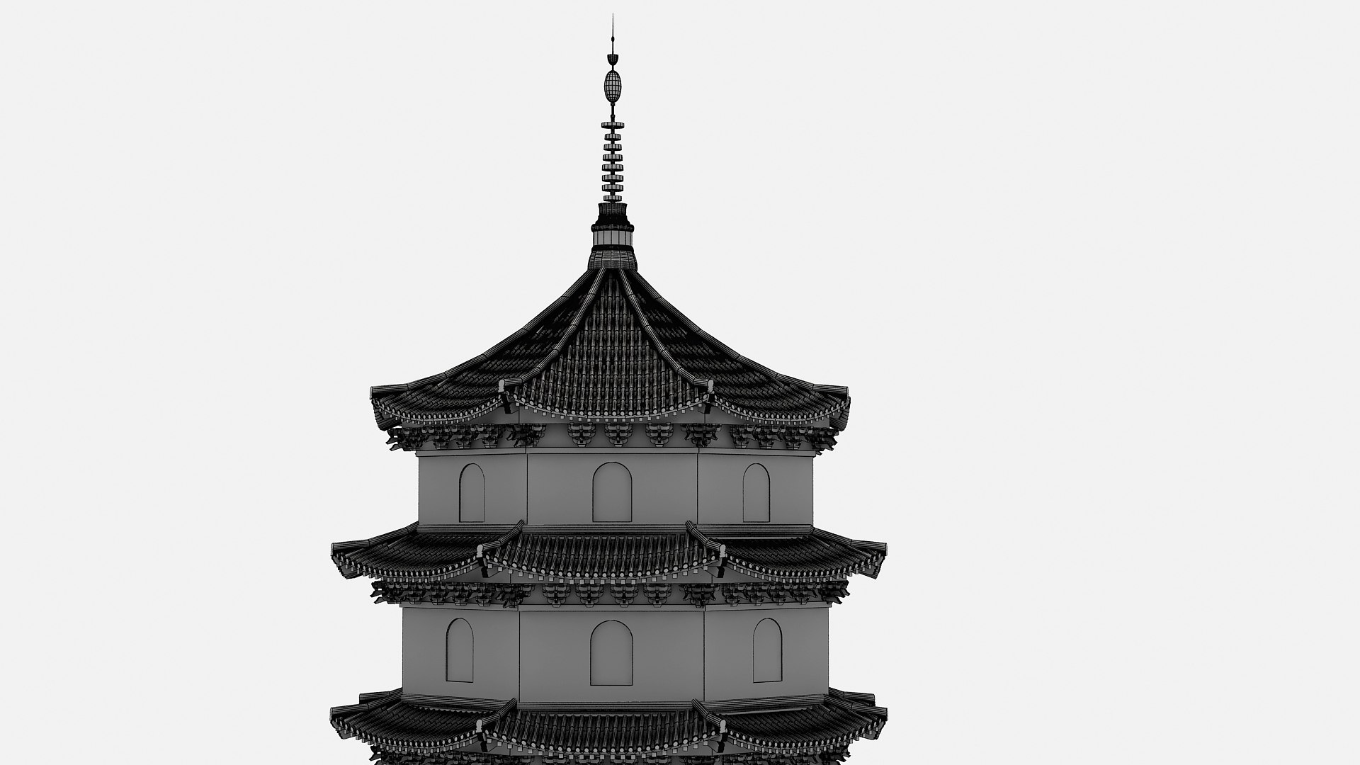 Chinese Pagodas 3D Model - TurboSquid 1703713