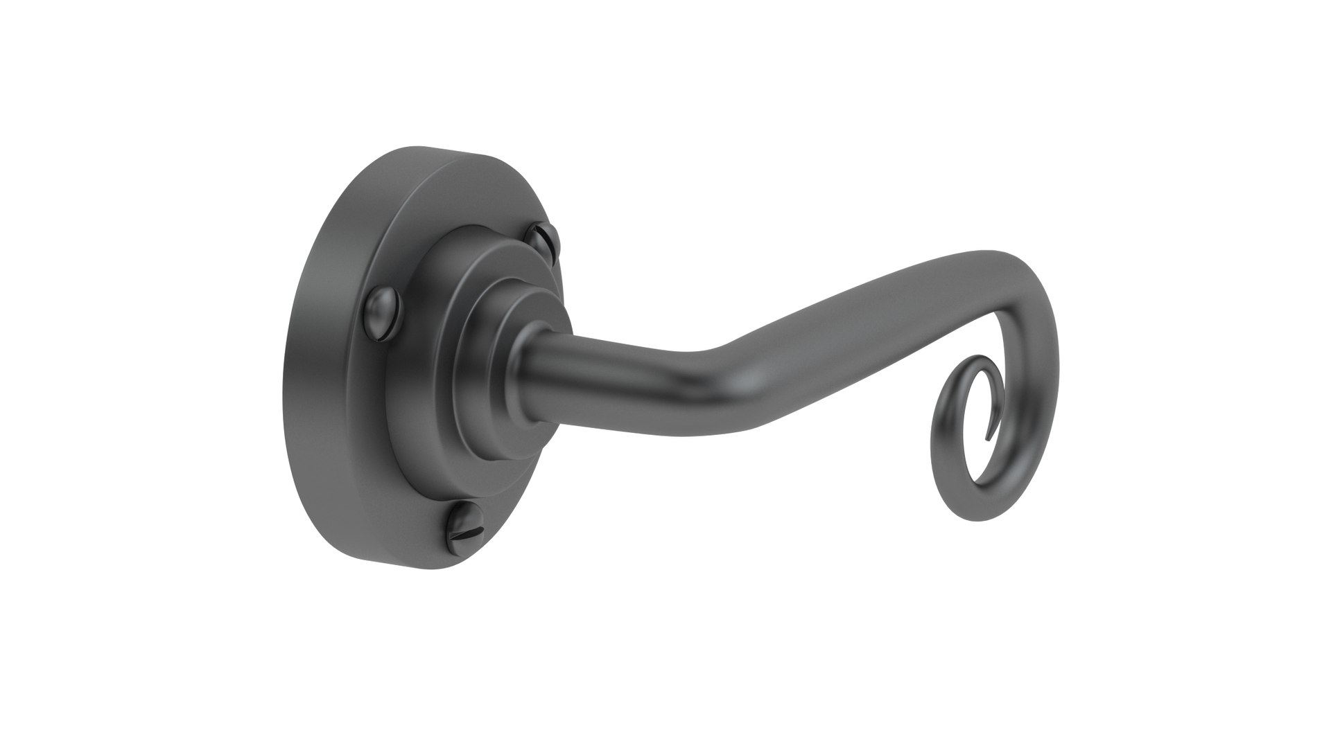3D Circle Stonebridge Curl Door Handle Model - TurboSquid 1901226