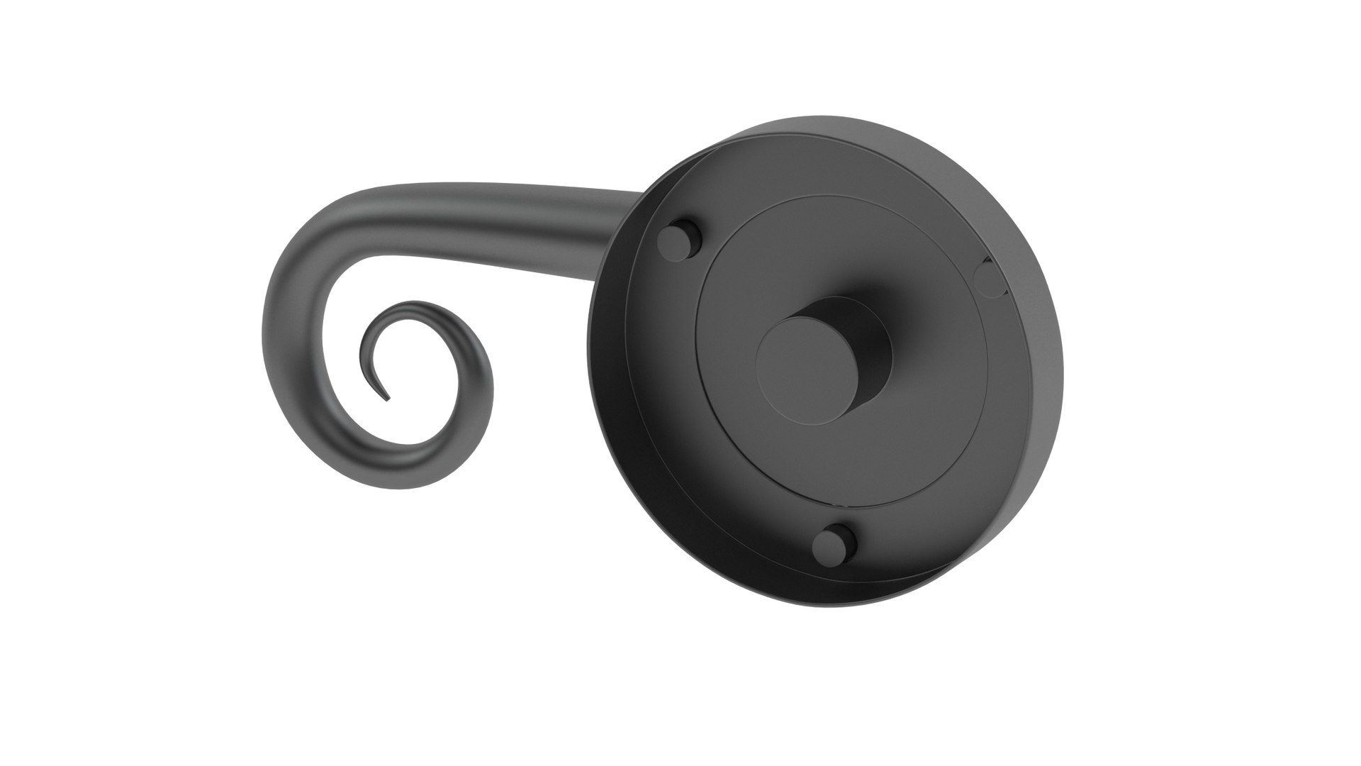 3D Circle Stonebridge Curl Door Handle Model - TurboSquid 1901226
