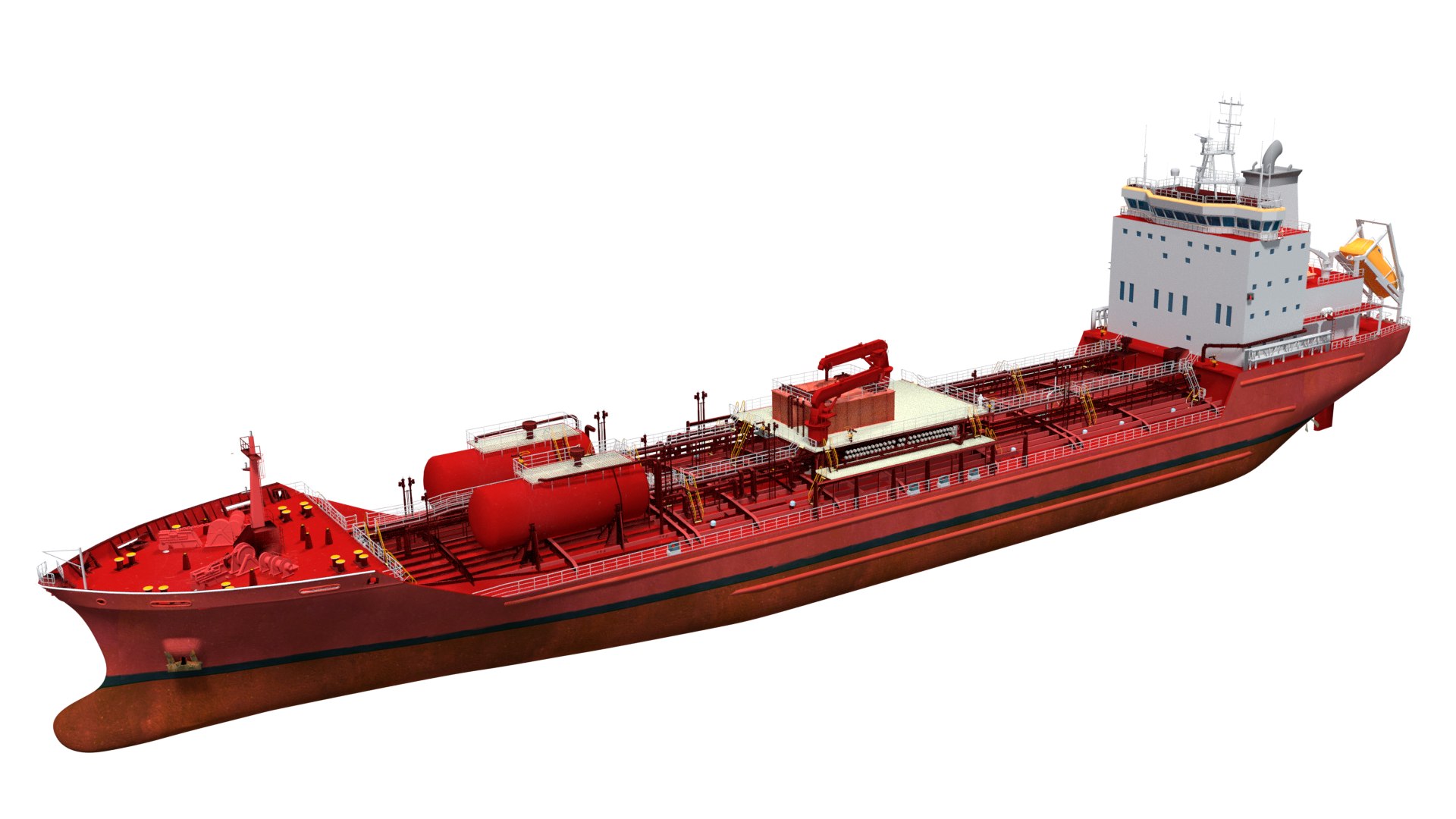 145m Chemical Tanker Model - TurboSquid 1248322