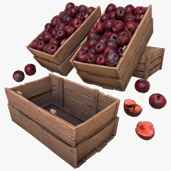 Plums Crate Stand Box 3D - TurboSquid 1927855