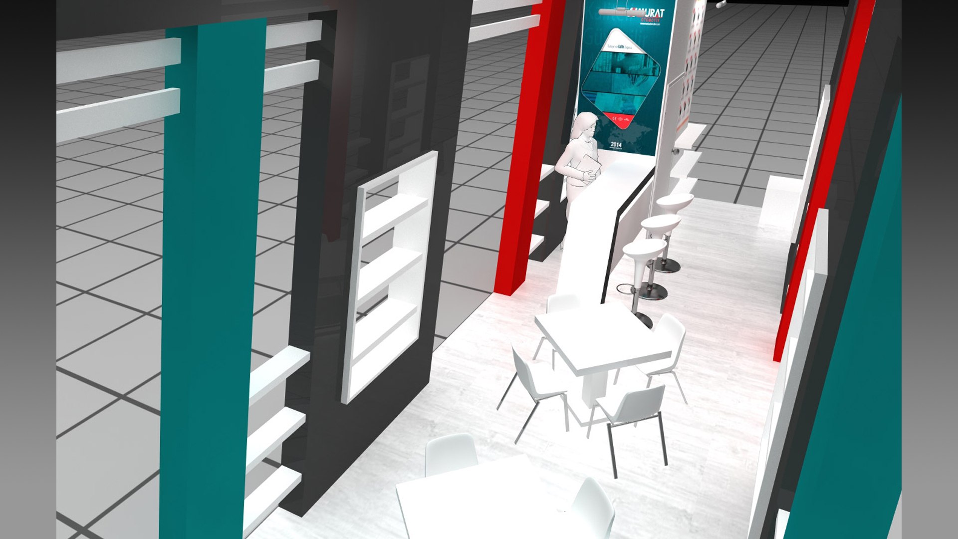 3D Exhibition Stand - ST0050 Model - TurboSquid 1874749