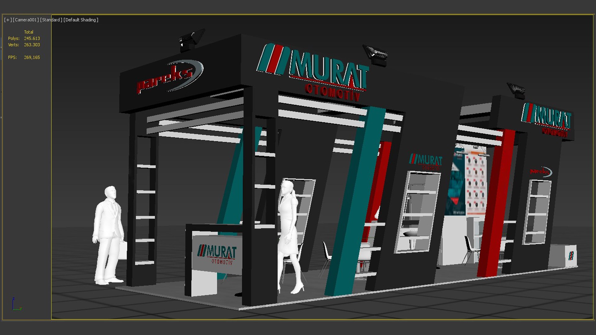 3D Exhibition Stand - ST0050 Model - TurboSquid 1874749