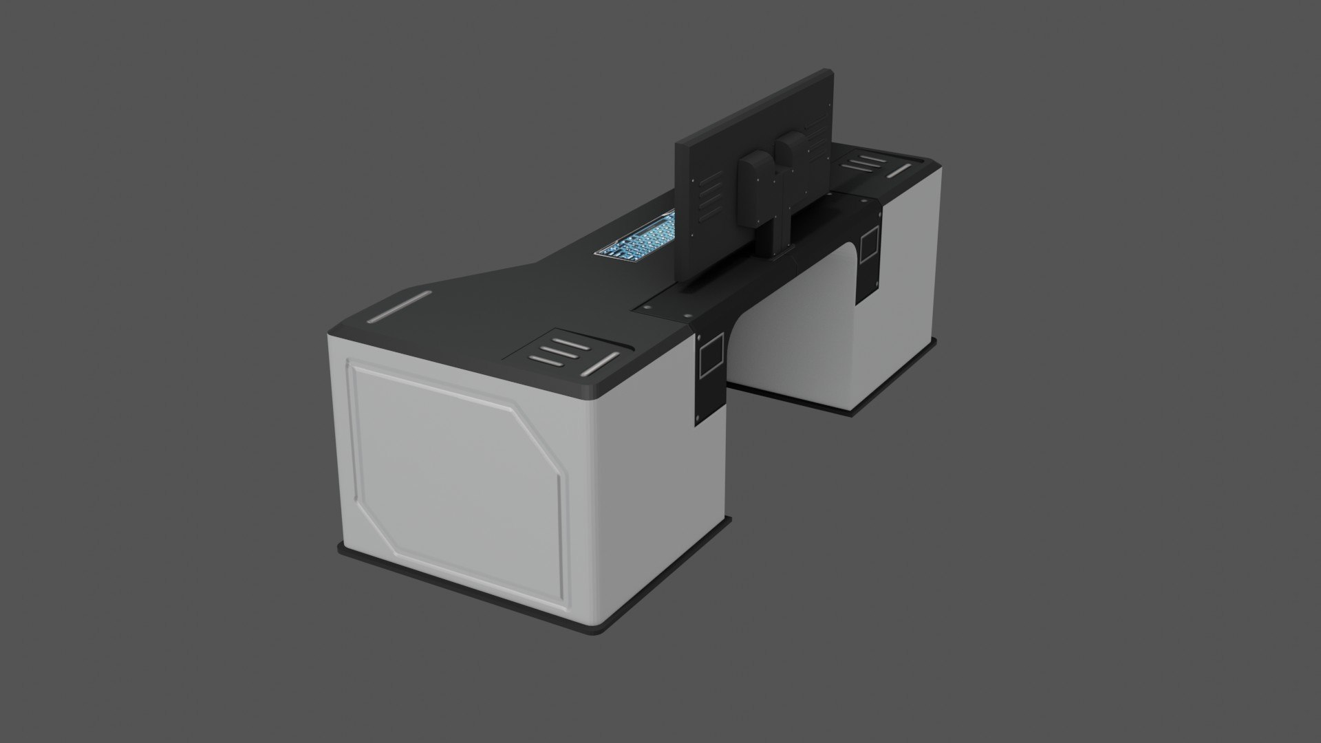 Sci-Fi Lab Table - Low Poly - PBR - Game Ready 3D Model - TurboSquid ...