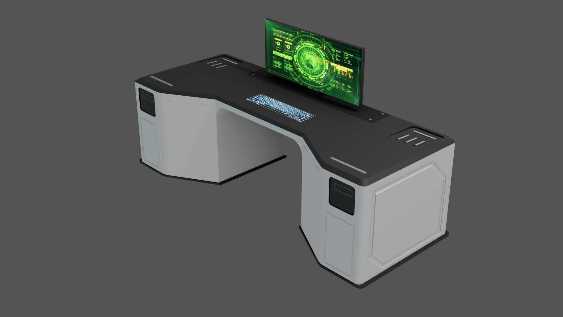Sci-Fi Lab Table - Low Poly - PBR - Game Ready 3D Model - TurboSquid ...