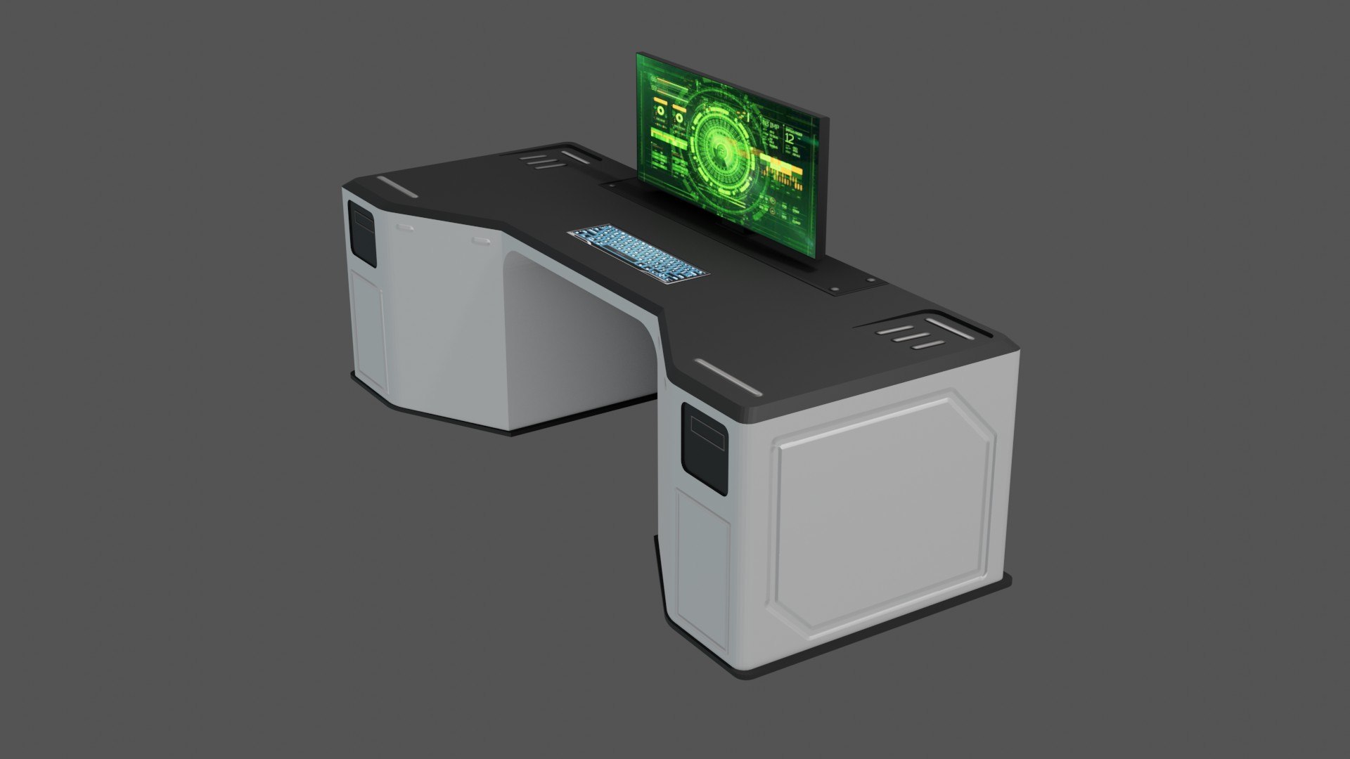 Sci-Fi Lab Table - Low Poly - PBR - Game Ready 3D Model - TurboSquid ...