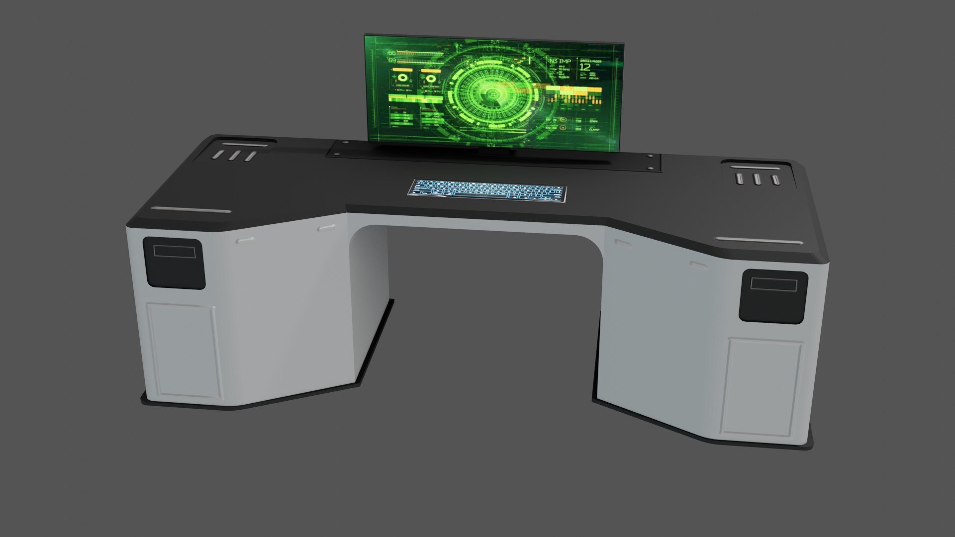 Sci-Fi Lab Table - Low Poly - PBR - Game Ready 3D Model - TurboSquid ...