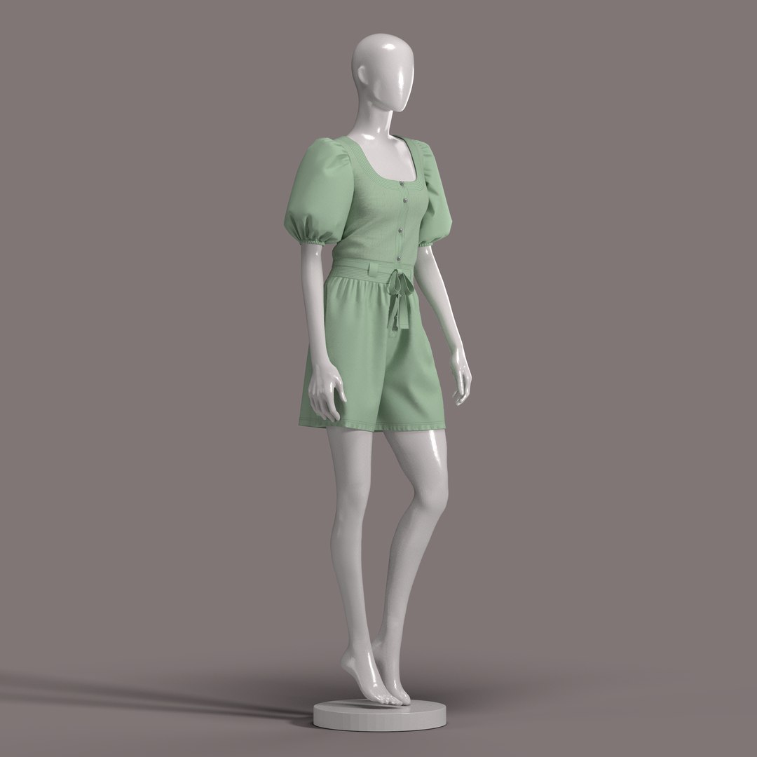 Women Jumpsuit Romper Clo3d Marvelous Designer Digital Clothing 3D ...