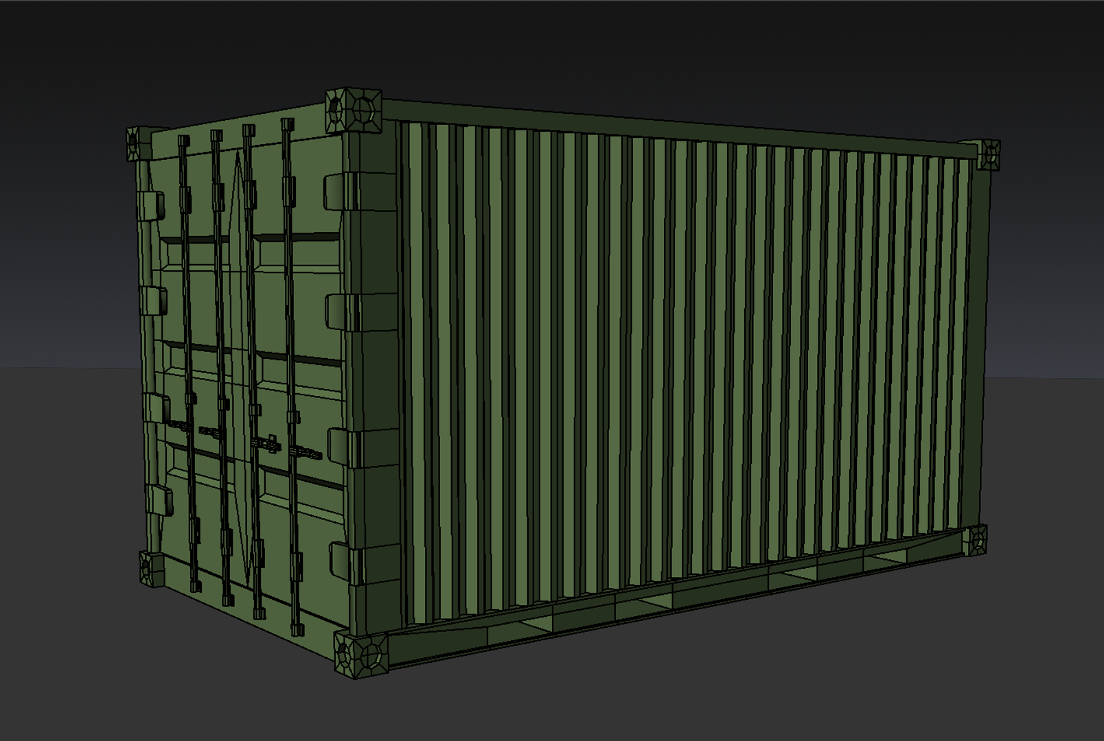 industrial container 3d model