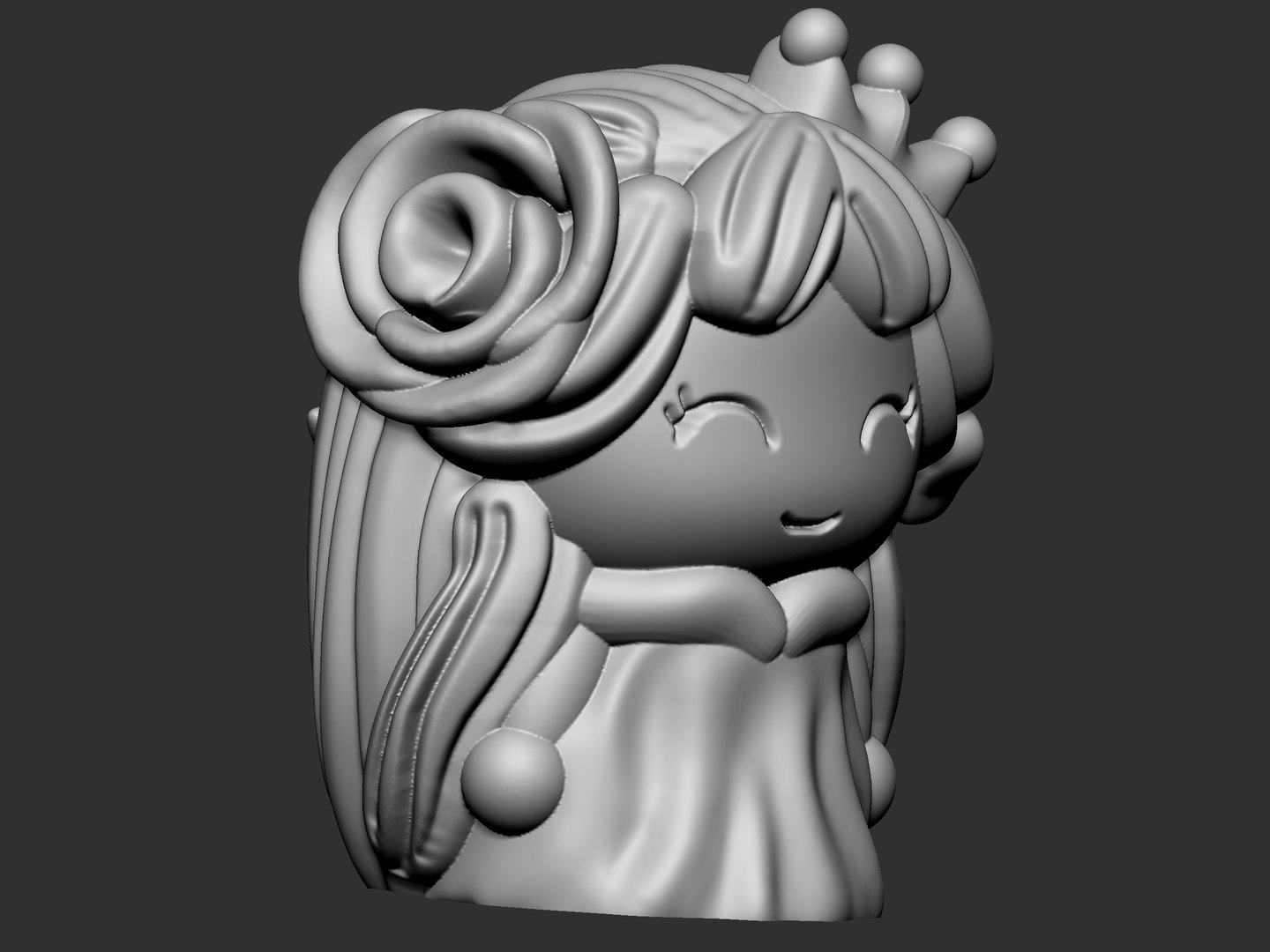3D Cartoon Princess Model - TurboSquid 2168081