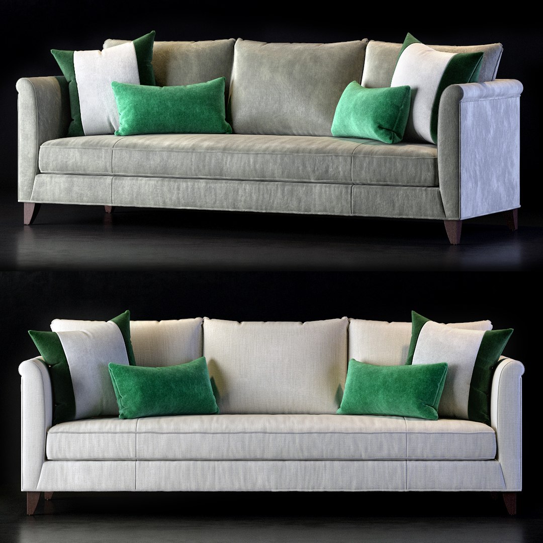3D Baker Sofa Model - TurboSquid 1510812