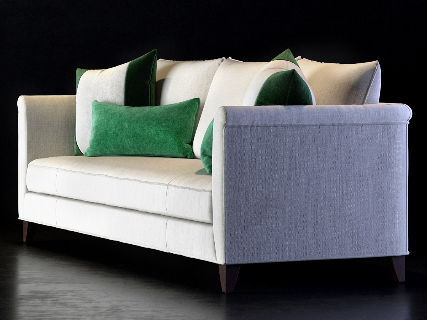 3D Baker Sofa Model - TurboSquid 1510812