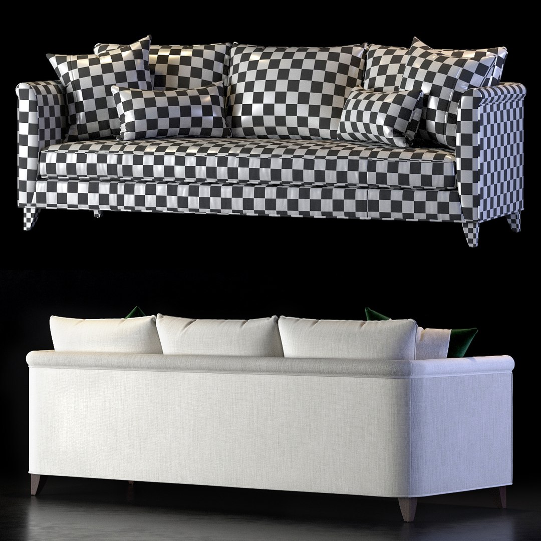 3D Baker Sofa Model - TurboSquid 1510812