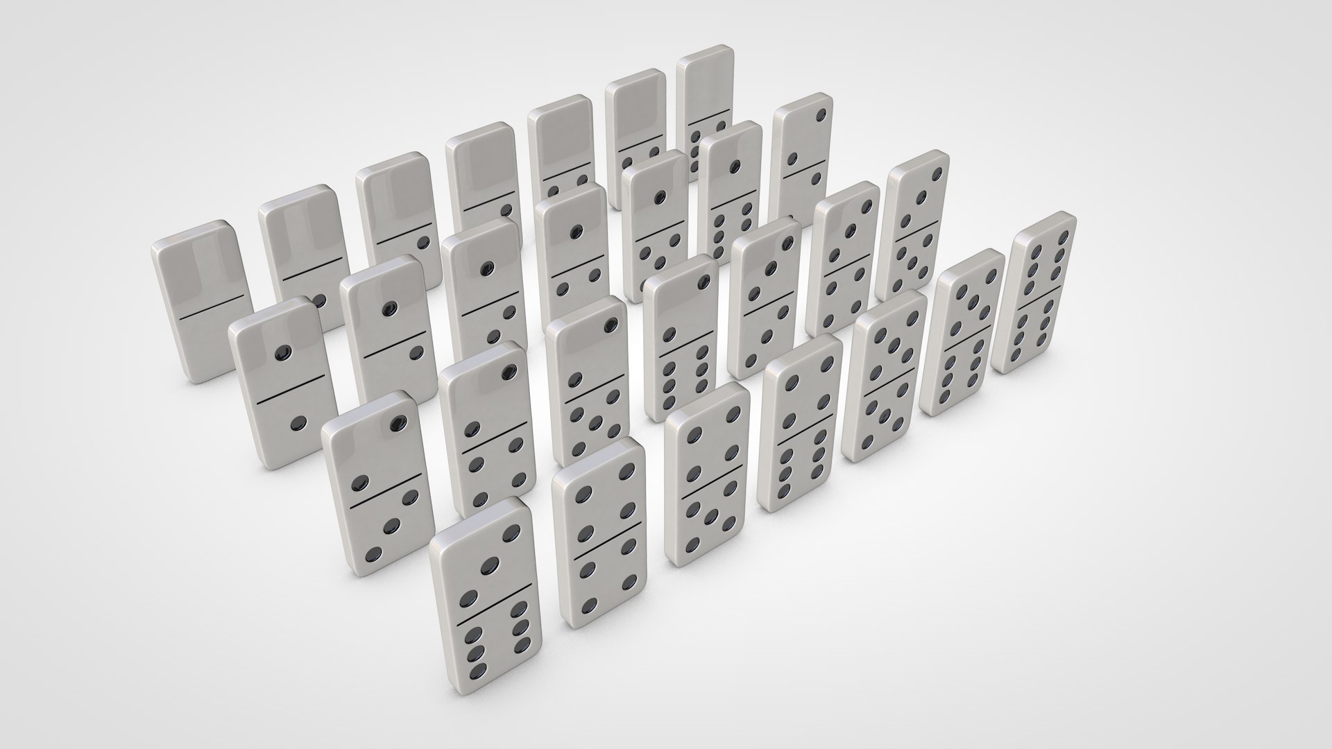 3d Dominoes Set